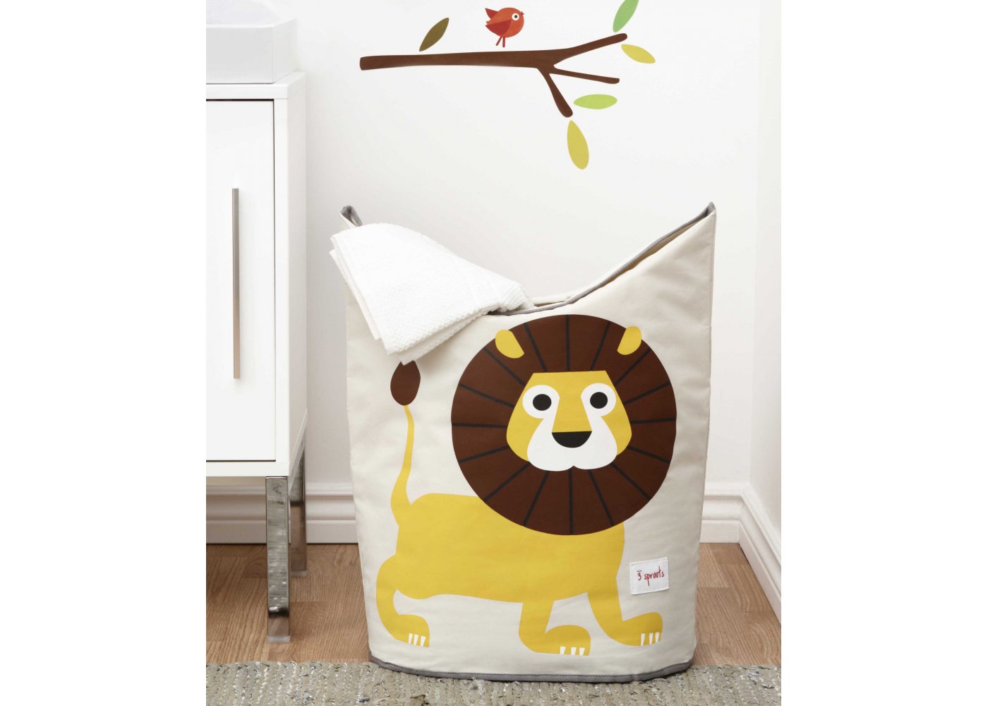 3 Sprouts Vasketøjskurv, Blæksprutte - 3 Sprouts - Onlinekids.dk