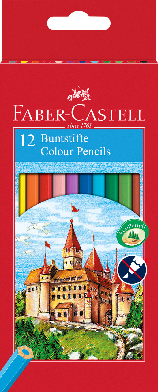 Faber-Castell Slot Farveblyant, 12stk - Faber-Castell - Onlinekids.dk