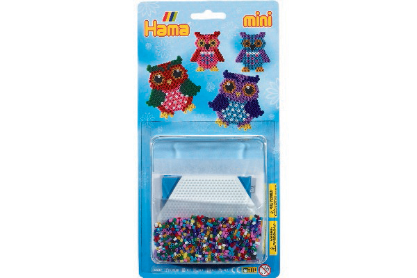 Hama Mini perler og stift plade, Mini Ugle - HAMA - Onlinekids.dk