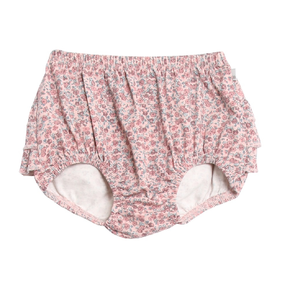 Wheat Kjerstine Nappy Shorts i Rosa m. Små Blomster - Wheat - Onlinekids.dk