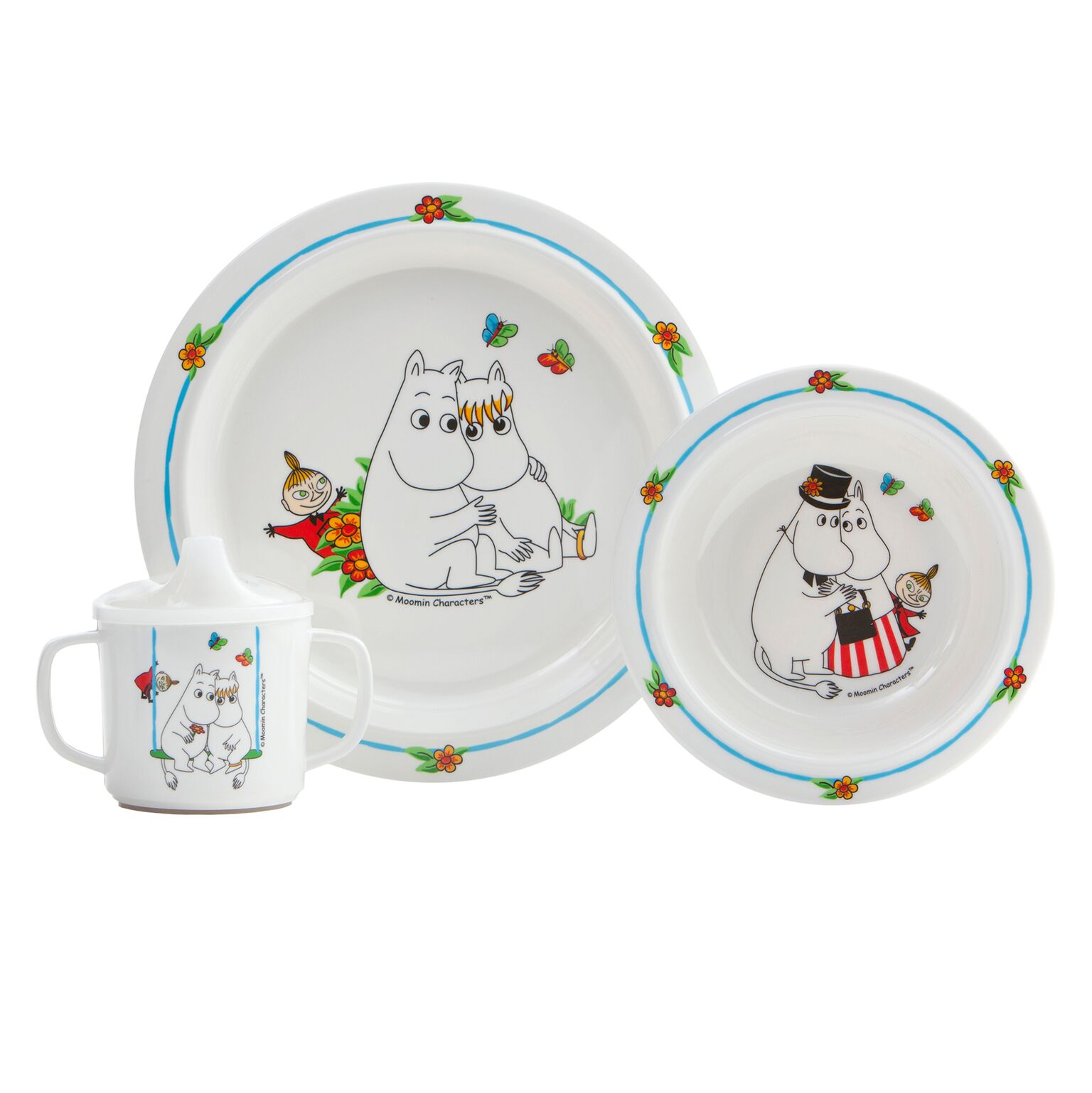 Mumin Spisesæt i Melamin (3 dele) - Mumi - Onlinekids.dk