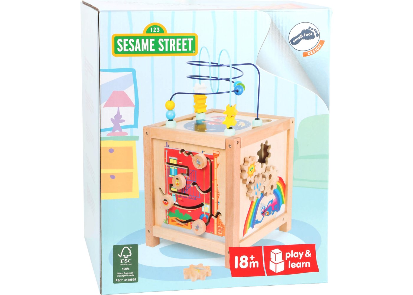 small foot Aktivitets Terning, SESAME STREET - Small foot - Onlinekids.dk